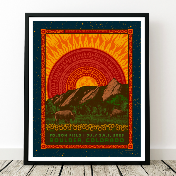Phish Poster - Folsom Field, Boulder, CO 2025 – Mariad-designs
